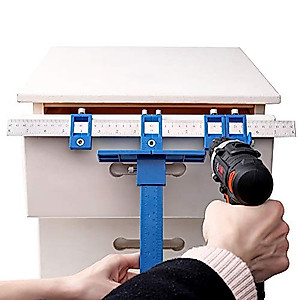 Cabinet Hardware Jig Tool Drill Guide Cabinet Handle Jig Cabinet Handle Template Tool Cabinet Knob Template Tool Power Tool Accessory Jig Cabinet Jig for Handles and Pulls with Storage