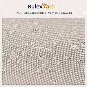 Bulexyard Swing Egg Chair with Stand Indoor Outdoor Wicker Rattan Patio Basket Hanging Chair with UV Resistant Cushions 350lbs Capacity for Bedroom Balcony Patio (Brown)