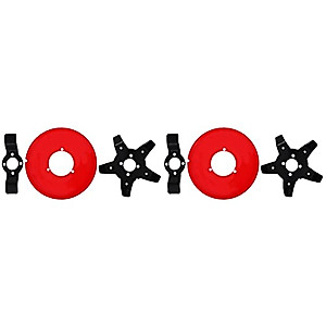 VILLCASE 2 sets Head Replacement Parts Garden Plate Razors Brushcutter Machine Lawn Mower Farm Brush Cutting Cutter Eater Blades Home Trimmer Weeder Accessories Tool Mowing Steel Weeding