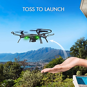 ATTOP Drone with Camera for Adults/Kids/Beginners, 3 Batteries 30 Mins Flight time FPV Drones, 120°FOV 1080P HD, Easy Control with Remote/App/Voice/Gesture/Gravity, 1 Key Operation, Boys & Girls Toy Drone