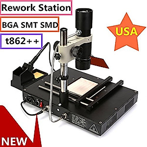 DY19BRIGHT New T862++ BGA Rework Station Infrared IRDA Welder Soldering Welding Machine US Stock