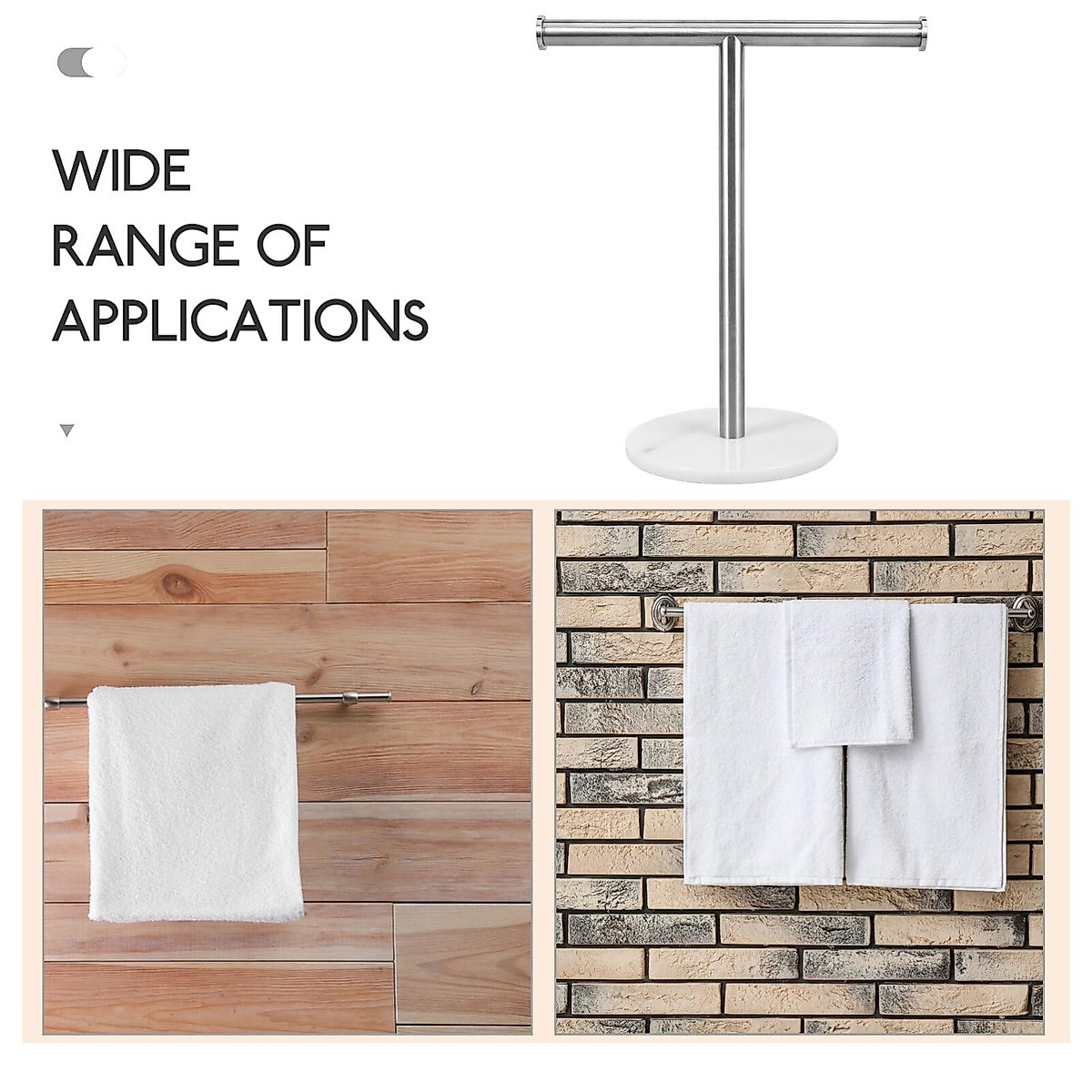 Ciieeo T-Shape Hand Towel Holder, Standing Towel Rack T-Shaped Towel Storage Stand Kitchen Countertop Towel Holder
