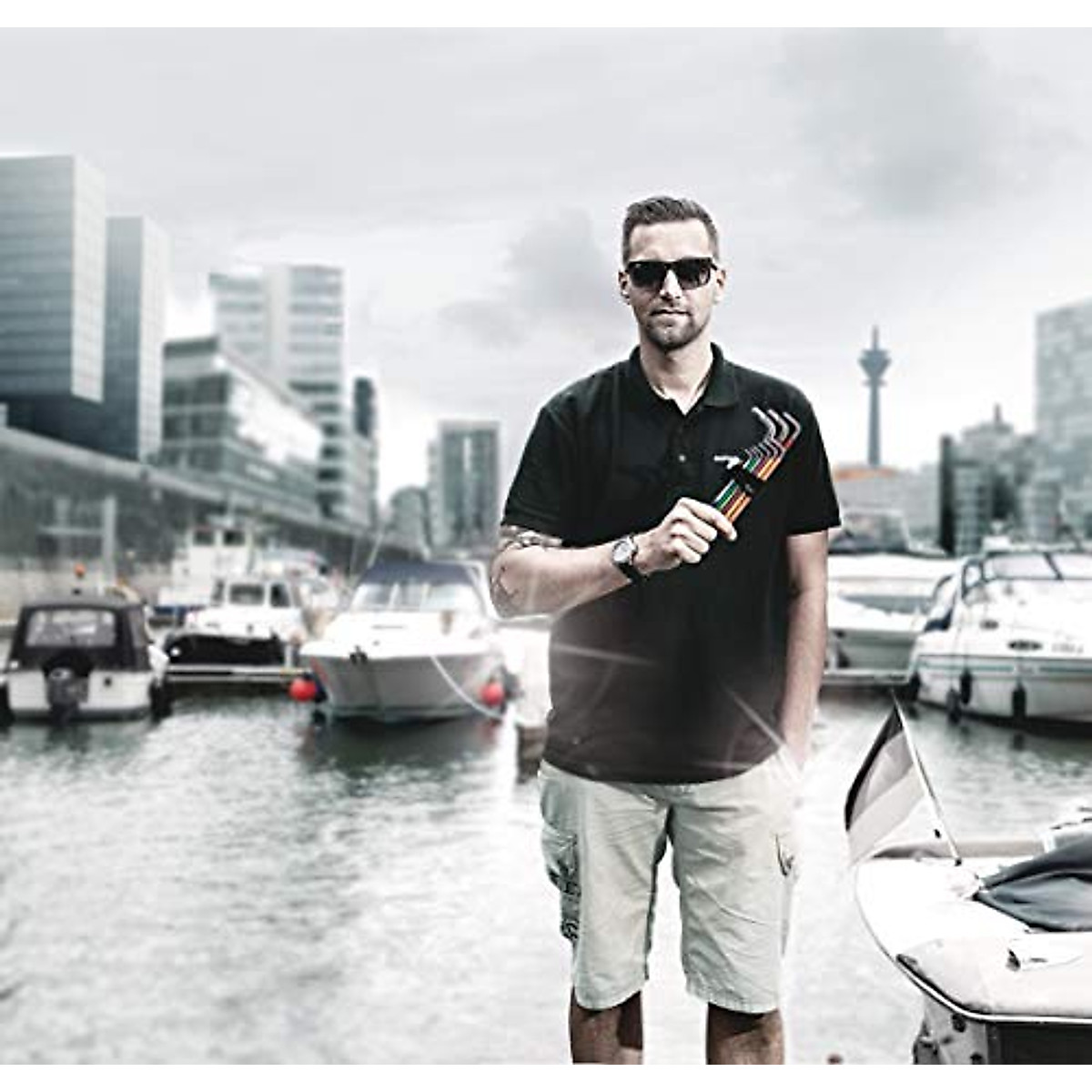 Wera 05022669001 L-Key Set 3950 Spkl/9 SM Metric of Stainless Steel,MULTI