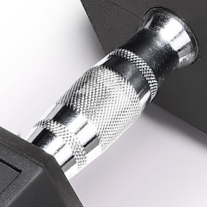 Marcy Rubber Hex dumbbell - 50 lb, sold as each