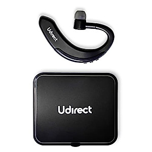 Udirect Bluetooth Wireless Headset, Hands Free, Over The Ear, 3 Button Functions, Business Minded,