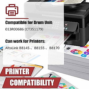 High Yield Replacement 013R00686 Imaging Unit Compatible for Xerox 013R00686 CT351179 B8145 Drum Unit Work for Xerox AltaLink B8145 B8155 B8170 Printers