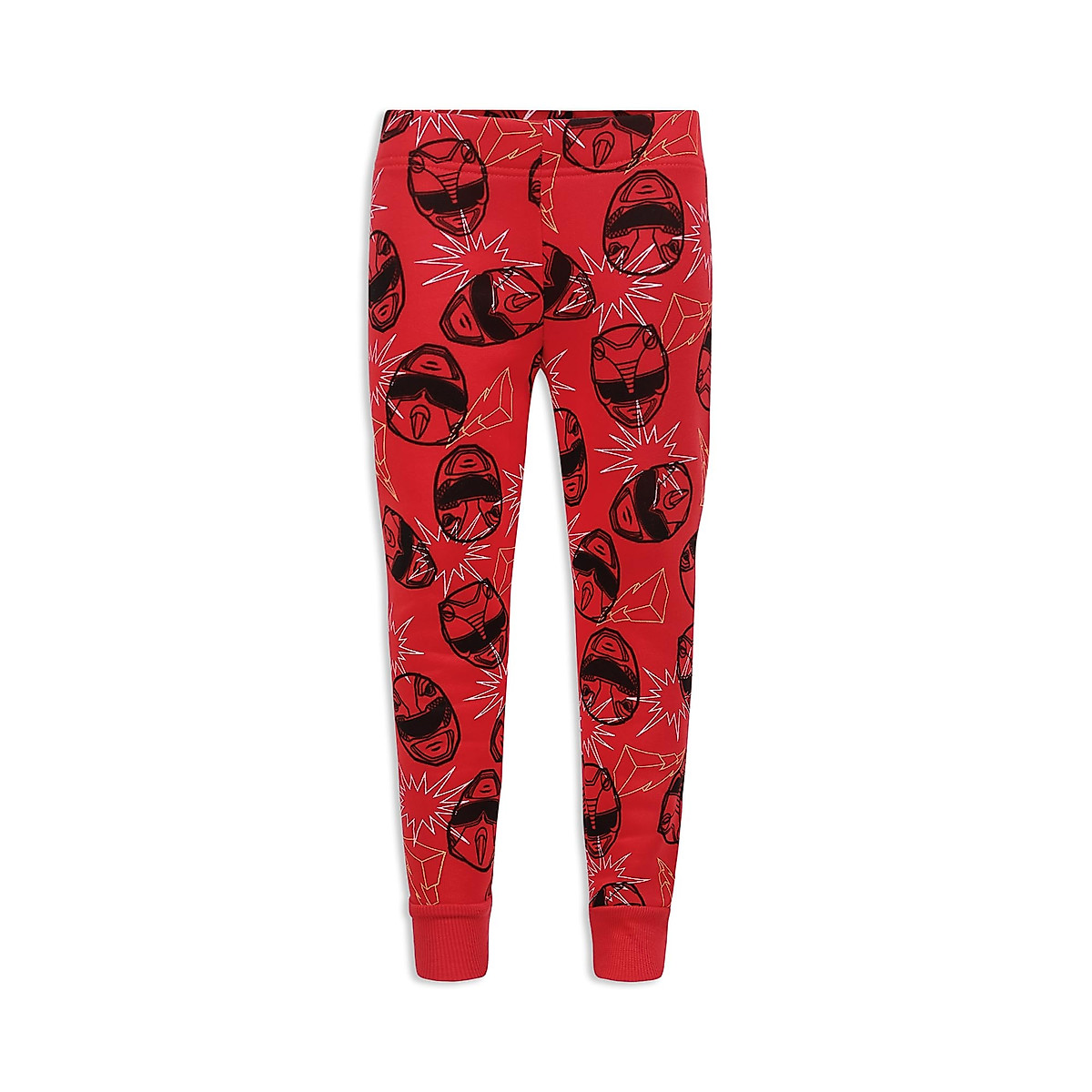 Power Rangers Morphin Red Ranger, Blue Ranger, and Grey Ranger Boys Pullover Sweatshirt and Pants Set for Little Kids