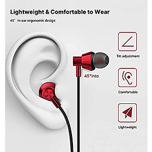 USB C Headphones, USB Type C Earbuds Stereo Bass Wired Earphones with Mic for iPad 10 Mini Pro Air 2022 Samsung S23 S22 Ultra Galaxy Z Fold 4 Flip 3 S20 S21 Google Pixel 7 Pro 6 OnePlus 11 10T 9 Pro 8