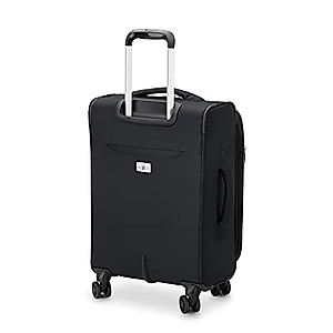 DELSEY Paris Sky Max 2.0 Softside Expandable Luggage with Spinner Wheels, Black, Carry-on 21 Inch