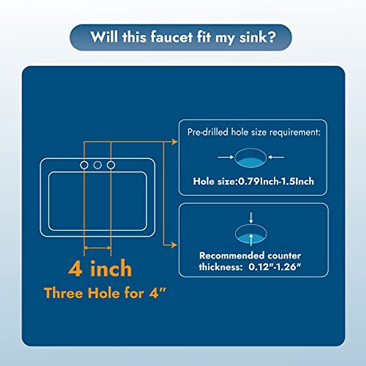 Cinwiny Matte Black 4 inch centerset Bathroom Faucet Two Handle Vanity Faucet Swivel Spout 360 Degree Deck Mounted Mixer Tap with Pop-up Stopper Water Supply Hoses