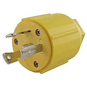 Conntek 60311-YW L5-30P Replacement Assembly Plug, 30 Amps 125 Volts, UL Listed,Yellow