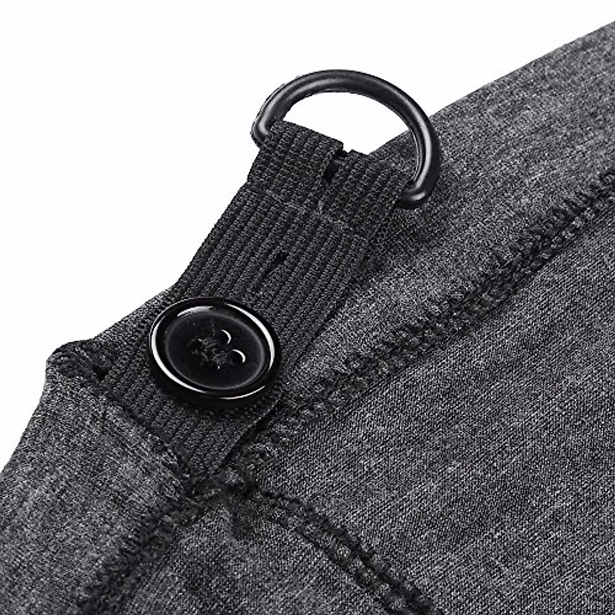 Women's Pregnant Pants Workout Active Stretchy Pants Capri Maternity Leggings Over The Belly Maternity Trousers (Dark Gray, L)