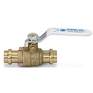 3/4" Press Ball Valve Full Port