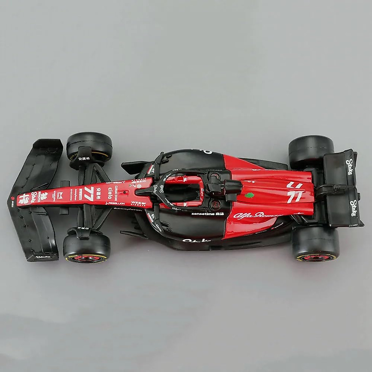 Xiangtat 1/43 Bburago 1:43 Alfa Romeo F1 Team Stake 2023 C43 77# Valtteri Bottas Alloy Car Die Cast Model Collection Gift (C43 77#)