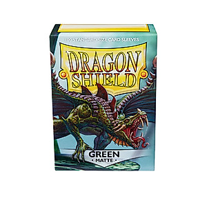 Dragon Shield Matte Green 100 Protective Sleeves
