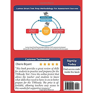 TNReady Test Prep: Grade 3 English Language Arts Literacy (ELA) Practice Workbook and Full-length Online Assessments: Tennessee Test Study Guide (TNReady by Lumos Learning)