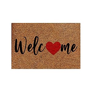 TUNKENCE Indoor Doormat Floor Mat Valentine's Day Living Room Bedroom Red Love Heart Rug Valentine's Day Home Decoration Kitchen Rug