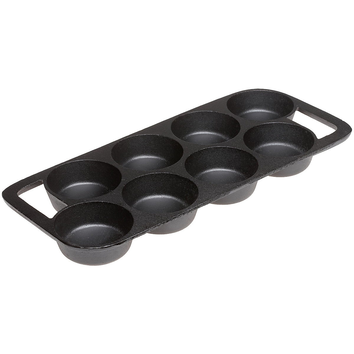 Old Mountain Pre Seasoned 10143 8 Impression Biscuit Pan, 15 3/4 Inch x 6 1/2 Inch,Black