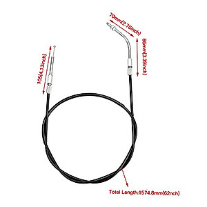 HIAORS Go Kart 62" Shift Reverse Cable for Twister 150SS 150GT 250GT Kinroad Buggy Parts