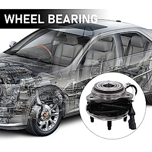 PAROD Pair 515003 Front Wheel Hub Bearing Assembly Fit for 1997-2001 Mercury Mountaineer, 1995-2001 Ford Explorer, 2001-2009 Ranger, B4000, 2001-2005 Explorer Sport Trac, 2001-02 Mazda B3000 4WD W/ABS