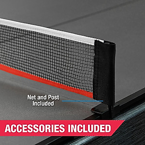 MD Sports 4-Piece Table Tennis Tabletop, Gray & Black (Midsize Conversion Top), 84'' (TT409Y19003)