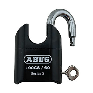 ABUS 190CS/60 High Security Solid Steel Combination Padlock, Closed Shackle