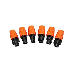 Greenhouse Micro Drip Irrigation 6 Atomizing Spray Nozzles, Spray Cooling Humidifier Nozzle Orange Sprayer Garden Irrigation System Gardening Accessories (Color : Orange)