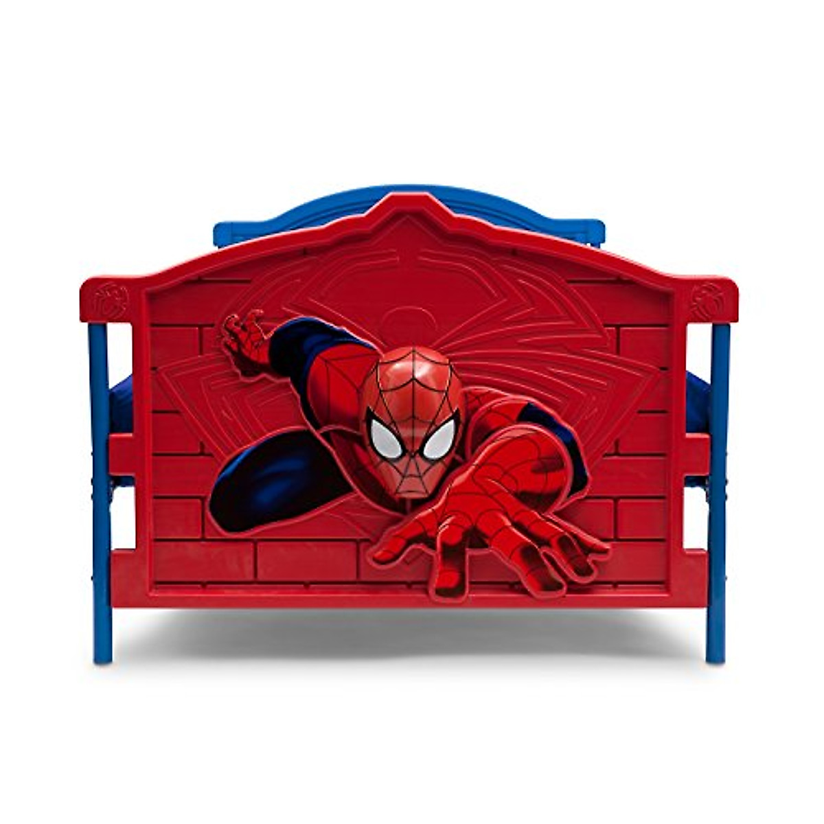 Marvel Spider-Man Plastic 3D-Footboard Twin Bed by Delta Children