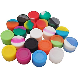 Gentcy Silicone 3ml Lots Silicone Container Box 18 colors 1000pcs