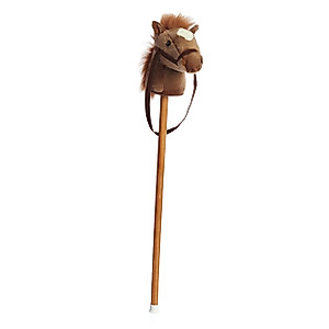 Aurora® Rideable Giddy-Up Friends™ Brown Pony Stuffed Animal - Active Fun - Imaginative Adventures - Brown 37 Inches