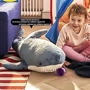 XIYUAN 40inch Shark Stuffed Animal Toy,Plush Shark Toys,Stuffed Animal Sharks,Soft Shark Cushion Pillow Shark Plush Pillow Stuffed Toy Throw Pillow for Home Decoration Kids Gift