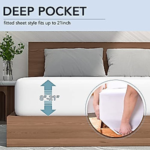 Full Size Mattress Protector 2 Pack Waterproof Mattress Cover Soft Breathable Noiseless Full Mattress Pad Cover Quilted Fitted with Deep Pocket Bed Covers for Pets Kids Adults Full 54"x 75"