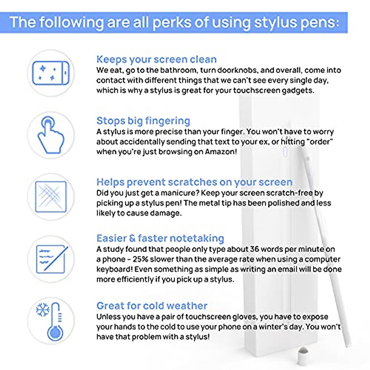 Stylus Pen Compatible with iPad, Pencil Styluses Compatible with iPad 2/3/4/5/6/7/8/9/10 Generation Pro 9.7/10.5/11/12.9 Air 2/3/4/5 Mini 2/3/4/5/6 Alternative Drawing Smart Stylist for Touch Screens