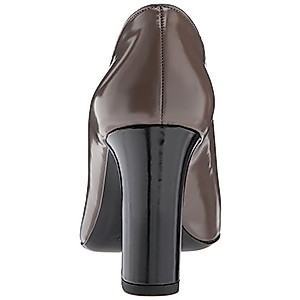 Via Spiga Women's Baran Block Heel Pump, Bark Leather, 5 M US