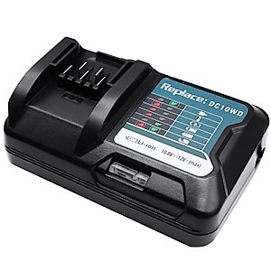 QCZRED 12V DC10WD Charger Replace for Makita dc10sb dc10wc; for Makita Battery BL1021B BL1041B BL1020B BL1015 BL1016