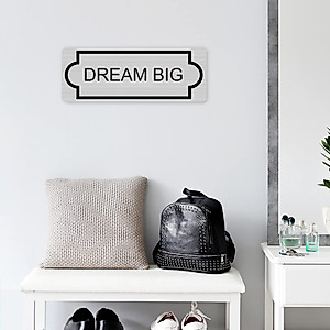 ComplianceSigns.com 8" x 3" Custom Sign with Decorative Outline, Includes Adhesive Strips, Engraved Plastic with Acrylic Core, Black on White