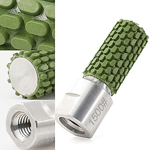 HOMESOM 1 Inch Wet Diamond Polishing Drum Wheels with 5/8"-11 Thread for Polishing Marble Granite Concrete Undermount Sink Countertop(7pcs)