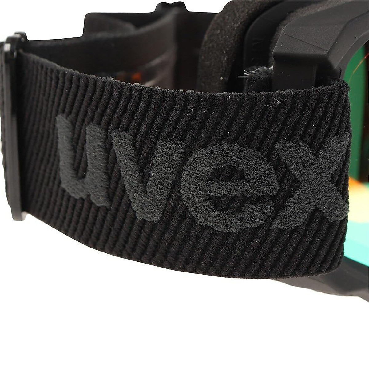 uvex mirrored anti-fog OTG ski & snowboard goggles with UV protection for women & men, athletic FM, black matt/green-LGL