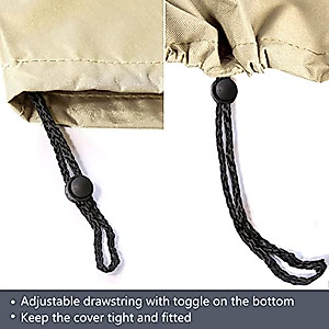 Baner Garden Patio Furniture Covers,Outdoor Furniture Cover Waterproof,Patio Furniture Set Covers for 3 Piece Outdoor Bistro,Patio Sofa Covers Set for 2 Chairs and Coffee Table,Khaki