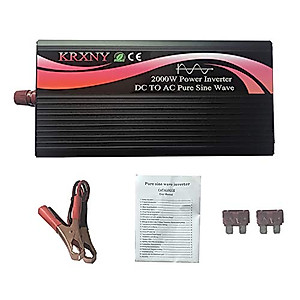 KRXNY 2000W Power Inverter 48V DC to 110V AC 60HZ Pure Sine Wave Converter with LED Display for Off Grid Solar System