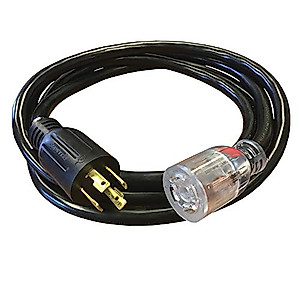 Reliance Controls PC3010M 30-Amp (L14-30), 10-Foot Generator Power Cord, Black