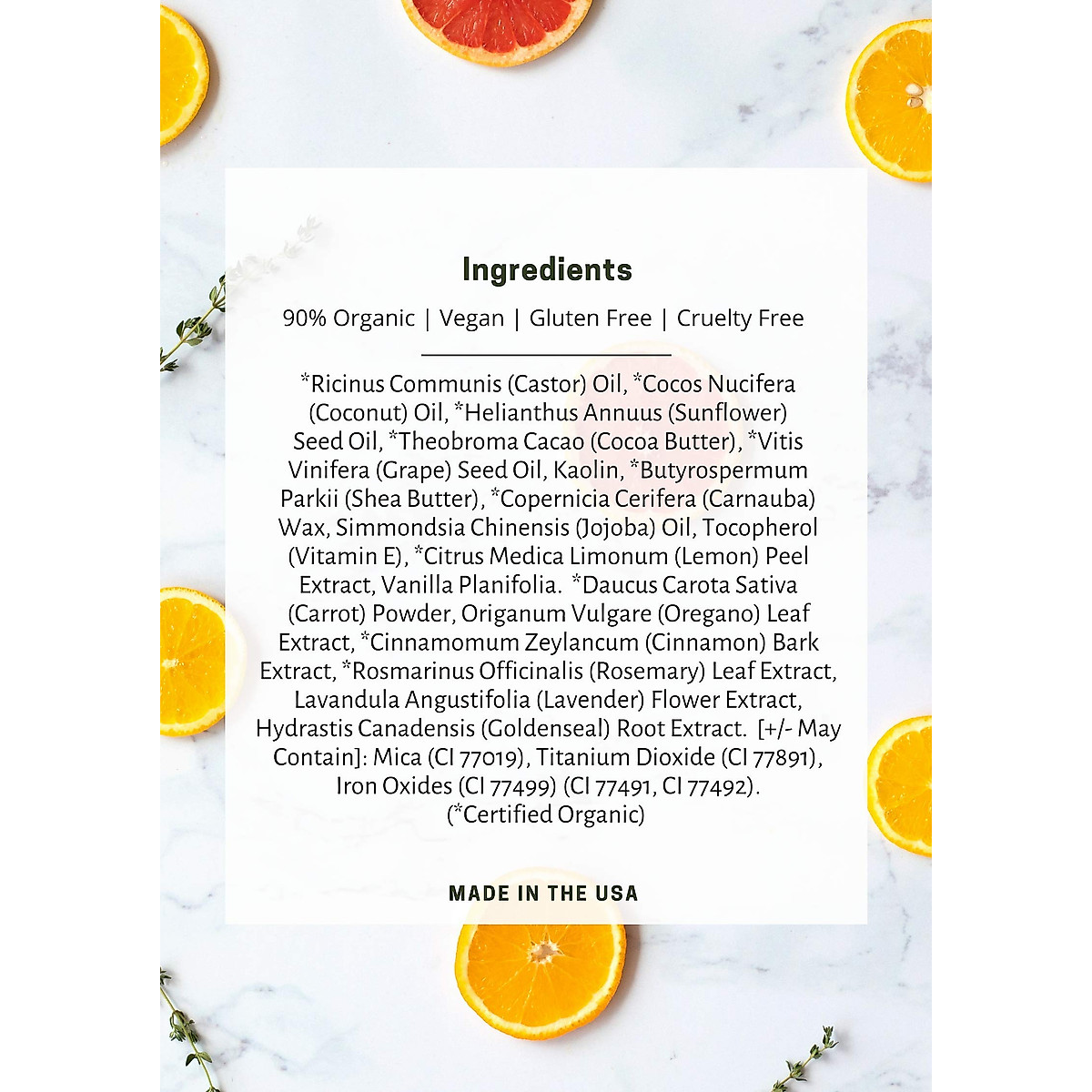 Mom's Secret 100% Natural Lip Gloss, Organic, Vegan, Gluten Free, Cruelty Free, Made in the USA, 0.18 oz. (It's Clear to Me)