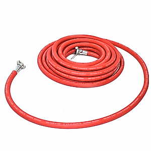 Interstate Pneumatics HJ19-100E Jack Hammer Red Rhino Rubber Hose 3/4 Inch x 100 Feet 300 PSI