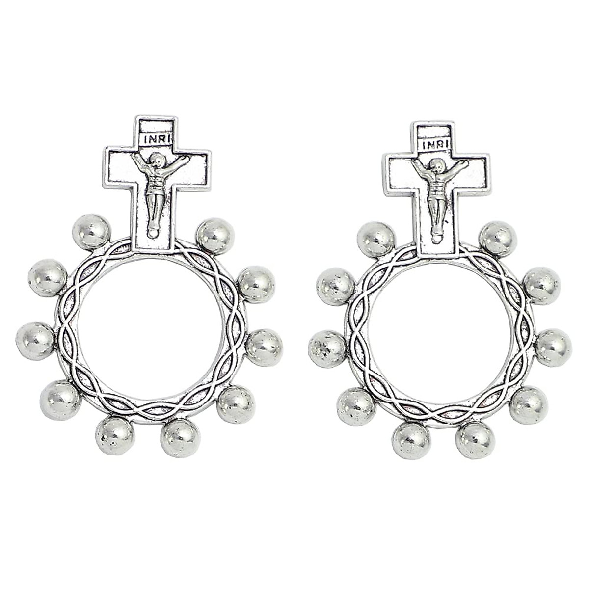 100pcs of Religious Anello Preghiera Finger Decade Rosary Ring