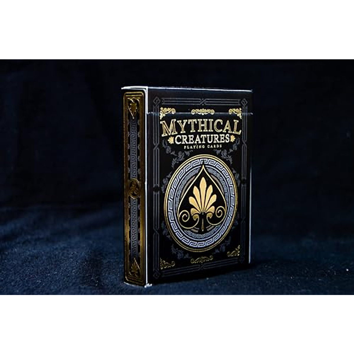 Mythical Creatures Playing Cards - Black, Silver & Gold Edition | Waterproof PVC | Greek, Norse, Egyptian, East Asian Designs | Custom Hand-Drawn Art