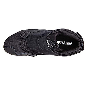 Supra Women's Factor Endure Skateboarding Shoes, Black Black Dk Grey White M 42, 12.5