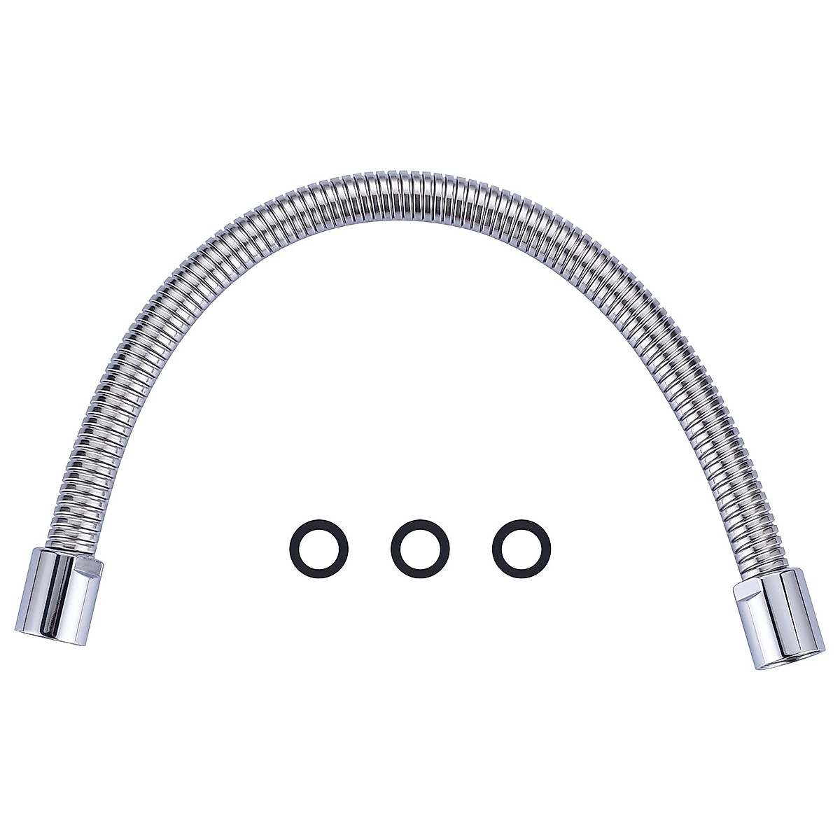 iVIGA 18.5" Commercial Sink Faucet Sprayer Hose, Pre-rinse Sprayer Hose for Commercial Kitchen Sink Faucet, 18.5 Inch Stainless Steel Flexible Hose Replacement Kit for Restaurant Industrial Dishwasher