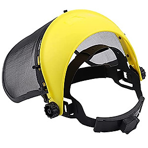 Hipa Safety Face Shield with Mesh Visor for Chainsaw Trimmer Pole Pruner