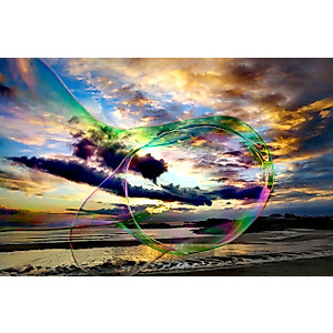 Dr Zigs Eco Giant Bubble Kit - Jumbo Set - Sustainable Wands and Professional Grade Solution, Outdoor, Garden Fun Toy.