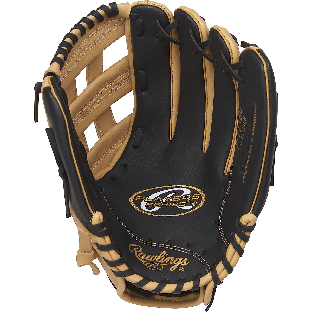 Rawlings | PLAYERS Series T-Ball & Youth Baseball Glove | Right Hand Throw | 11.5" | Camel/Black